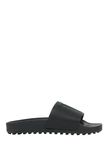 TOD'S Rubber Slides - Black