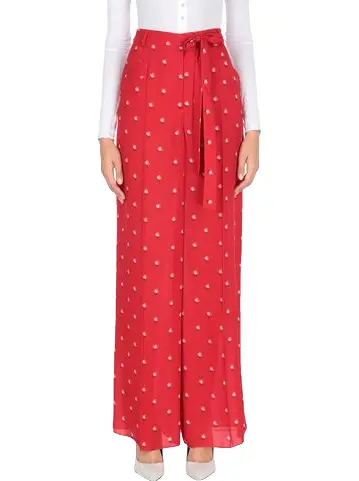Valentino Garavani Floral-print Wide Leg Pants - Red