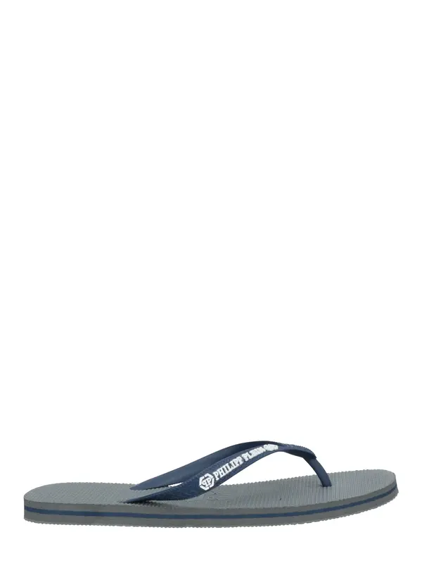 Philipp Plein Rubber Thong Sandal - Blue