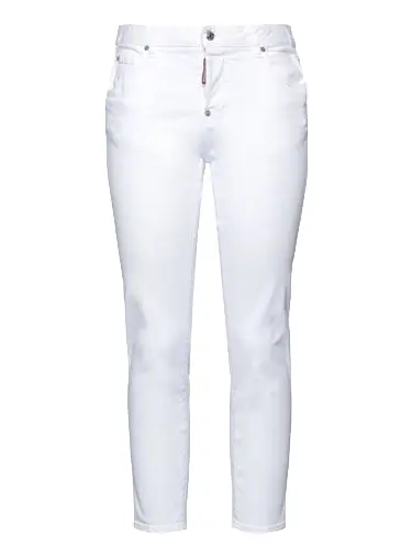 Dsquared2 Jeans In Stretch Cotton And Elastane - White