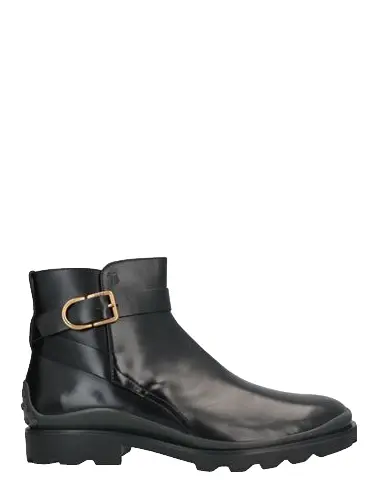 TOD'S Ankle Boots In Leather - Black