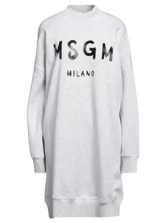 MSGM Mini Light Cotton Dress - Grey