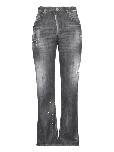 Dsquared2 Straight-leg Jeans With Distressed Details - Black