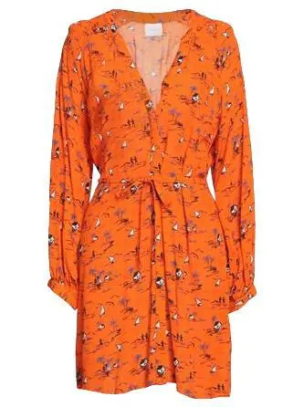 MERCI Mini Trapeze Dress - Orange