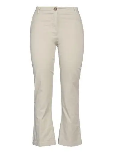 MANILA GRACE Bootcut Stretch Gabardine Pants - Grey