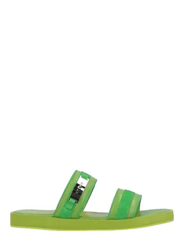 By Far Leather Sandals - Green