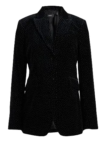 Theory Velvet Blazer - Black
