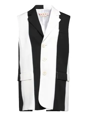 Marni Striped Virgin Wool Blazer - Black