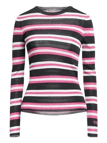 Valentino Garavani Striped Knit Sweater - Purple