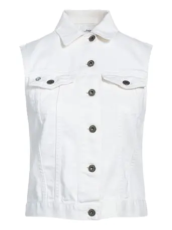 MERCI Denim Vest - White