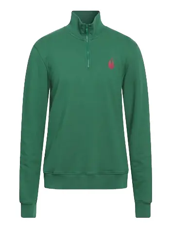 MANUEL RITZ Cotton Fleece Sweatshirt - Green