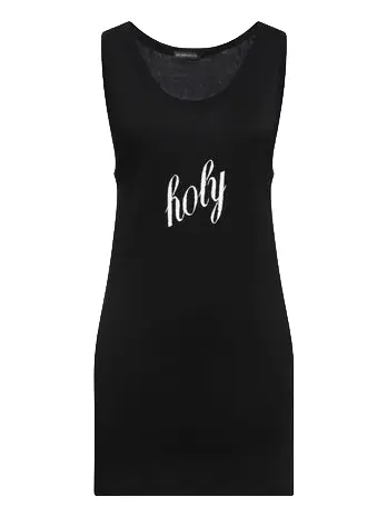 ANN DEMEULEMEESTER Tank Top With Print - Black