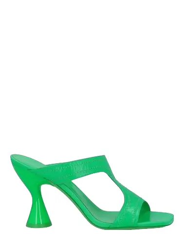 By Far Soft Leather Sandals - Green