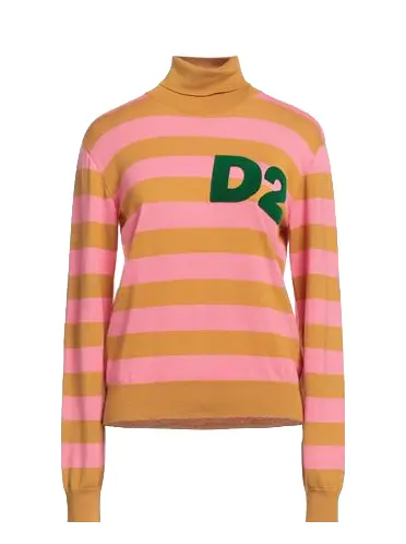 Dsquared2 Turtleneck In Virgin Wool - Yellow