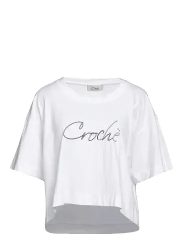 CROCHÈ Logo-print T-shirt - White