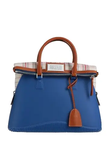 MAISON MARGIELA Tartan Patterned Tote - Blue