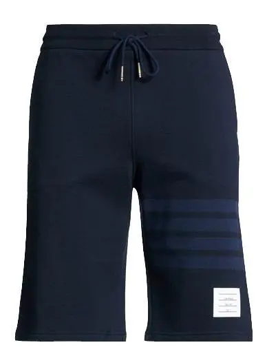 Thom Browne Cotton French Terry Bermuda Shorts - Navy