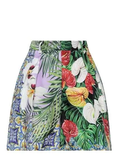 Dolce & Gabbana Silk Floral Print Shorts - Green
