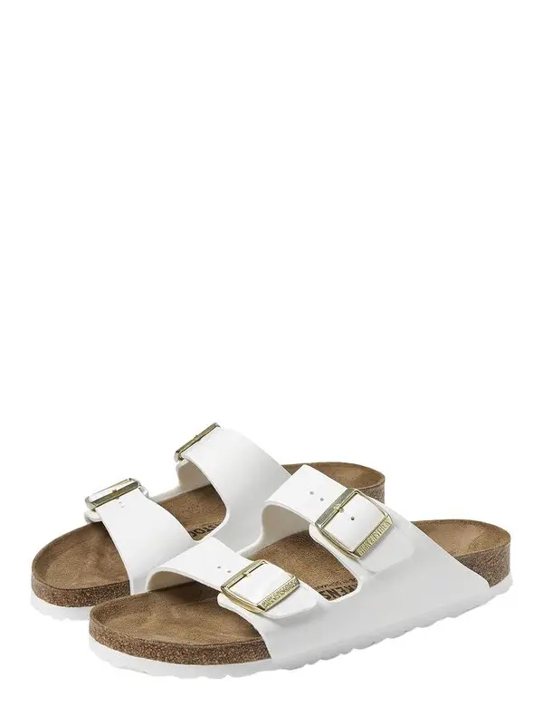 BIRKENSTOCK Arizona Patent Birko-flor Sandals - White