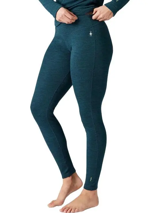 Smartwool Classic Merino Wool Thermal Leggings - Twilight Blue Heather