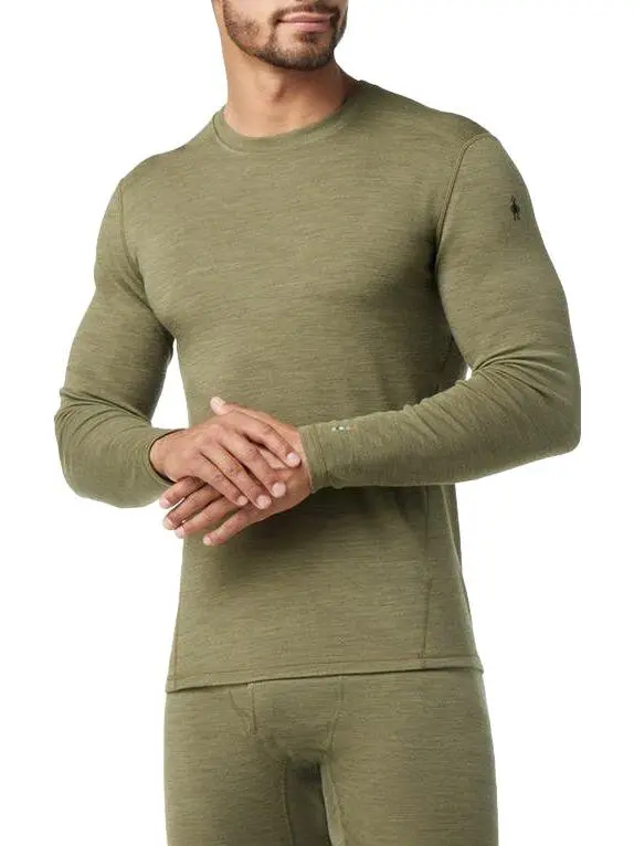 Smartwool Classic Merino Wool Thermal Top - Winter Moss Heather