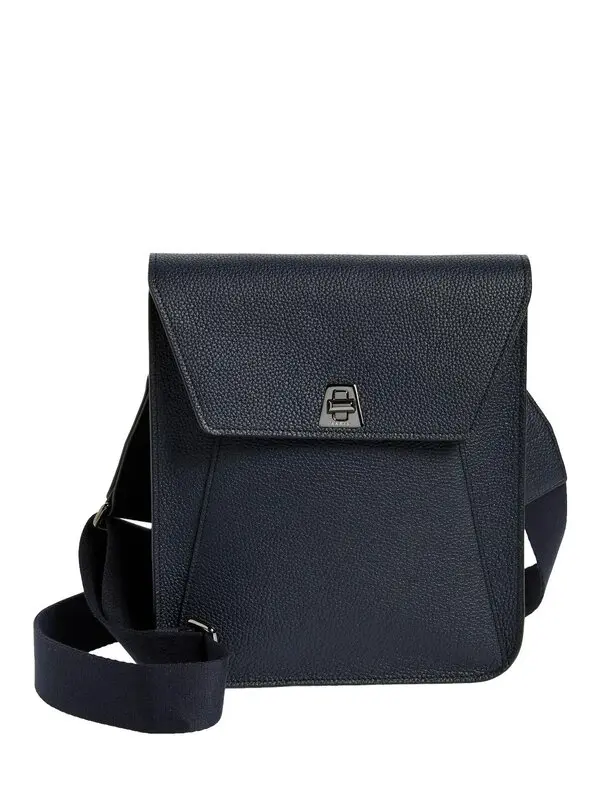 Akris Small Anouk Leather Crossbody Bag - 078 Denim