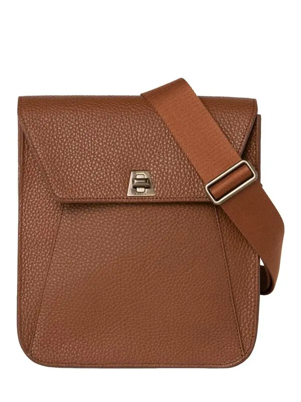 Akris Small Anouk Leather Crossbody Bag - Caramel