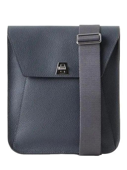 Akris Small Anouk Leather Crossbody Bag - Graphite