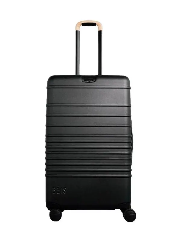 BEIS Large Check-in Roller Suitcase - Black