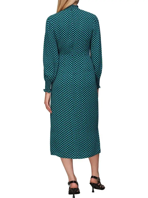 Whistles Printed Midi Dress - Green/multi