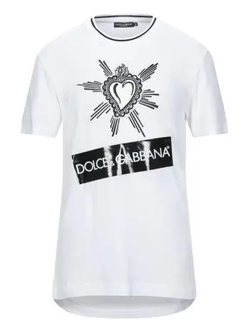 Dolce & Gabbana T-shirt Size Cotton, Viscose, Elastane - White