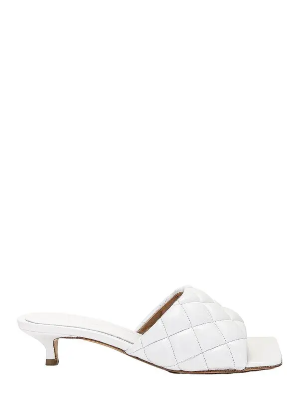 Bottega Veneta Padded Mule Sandal - Optic White