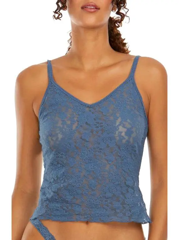 Hanky Panky Daily Lace Sheer Camisole - Storm Cloud Blue
