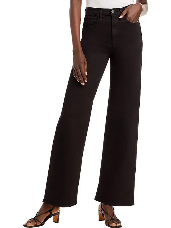 Joe's Jeans The Mia High Rise Wide Leg Jeans - Black