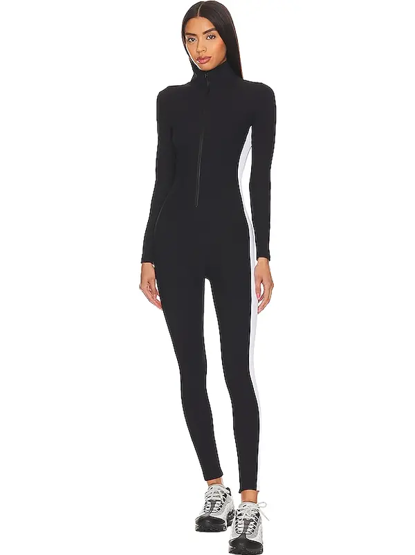 Year Of Ours Thermal Ski Onesie - Black & White
