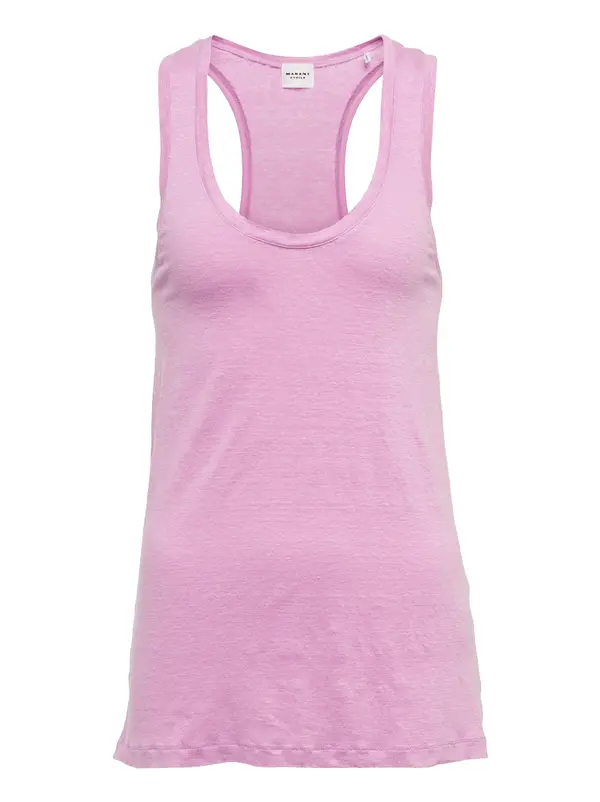 MARANT ETOILE Avien Linen Tank Top - Purple