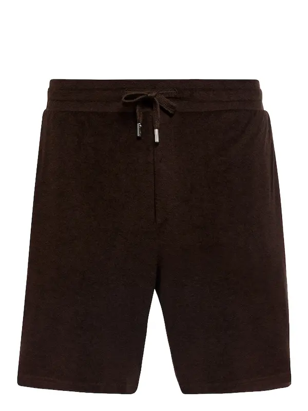Frescobol Carioca Augusto Terry Shorts - Brown