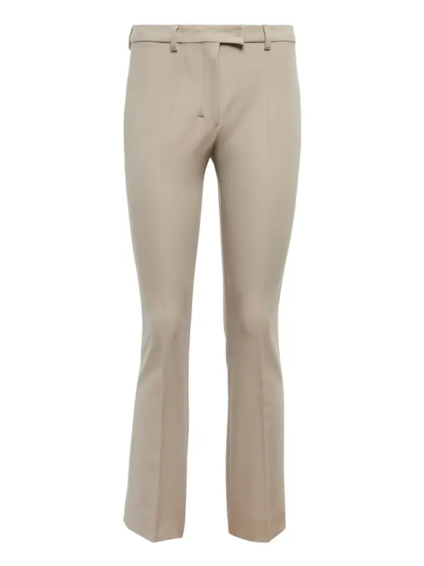 Max Mara Fatina Mid-rise Cropped Pants - Brown