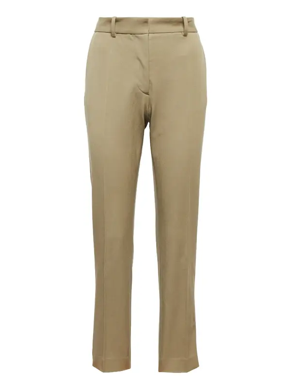 JOSEPH Coleman High-rise Slim Gabardine Pants - Beige