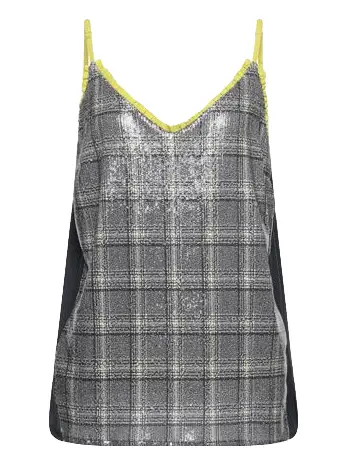 PIANURASTUDIO Tartan Camisole - Grey