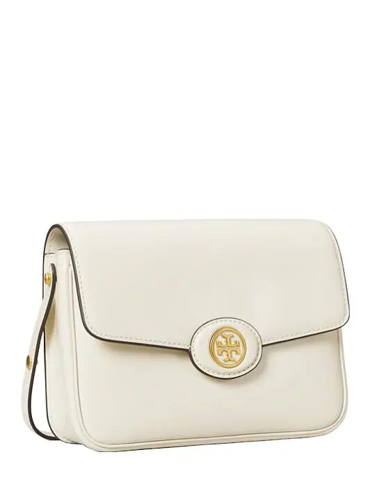 Tory Burch Robinson Spazzolato Shoulder Bag - Shea Butter