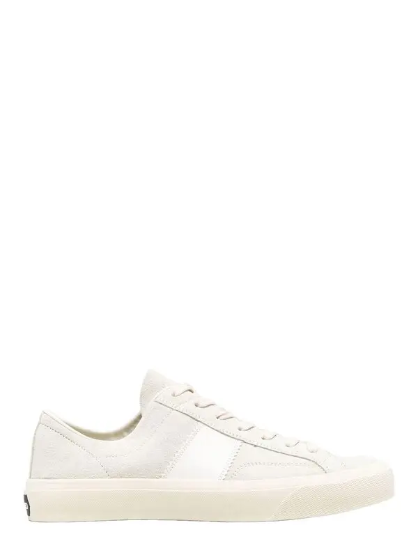 TOM FORD Logo-patch Lace-up Sneakers - Neutrals