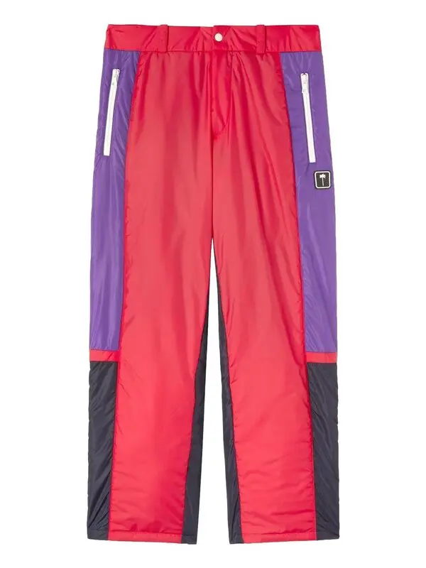 Palm Angels Thunderbolt Colour-block Ski Trousers - Red