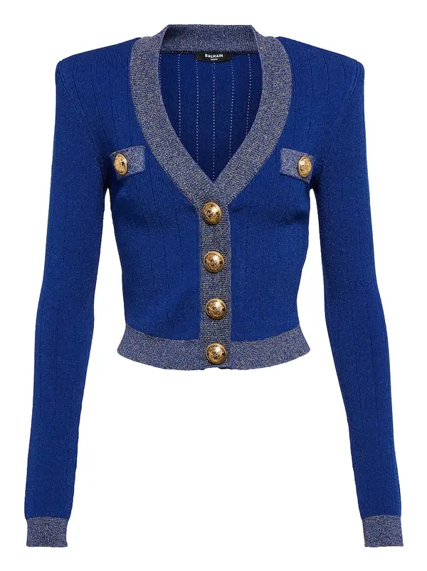 Balmain Metallic Knit Cardigan - Multicoloured