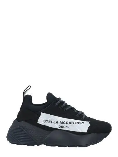 Stella McCartney Low-top Sneakers With Appliqués - Black