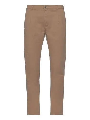 DANIELE ALESSANDRINI Pants Size Cotton, Elastane - Beige