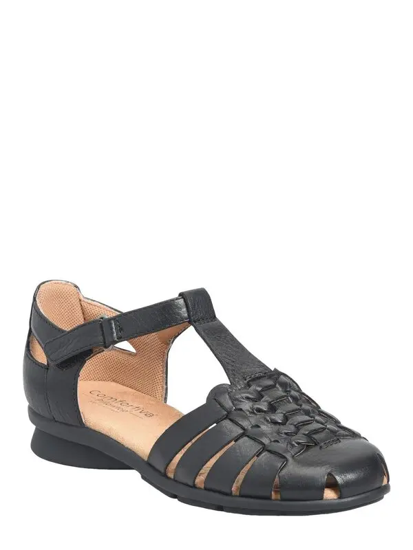 COMFORTIVA Persa Fisherman Sandal - Black