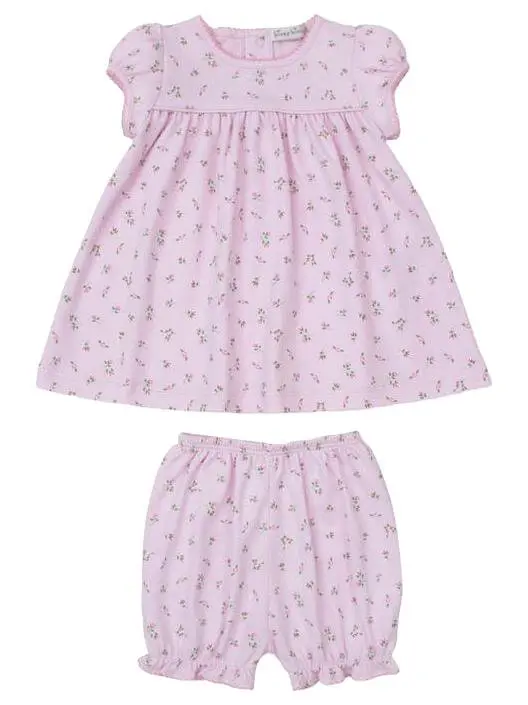 KISSY KISSY Garden Roses Dress And Bloomers - Pink