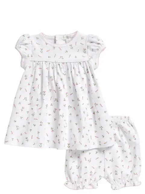 KISSY KISSY Garden Roses Dress And Bloomers - White