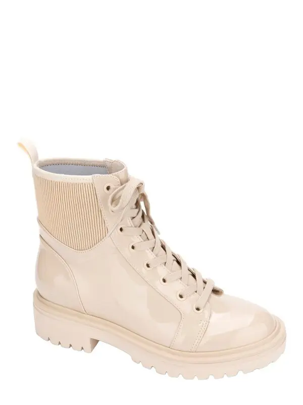 KENNETH COLE Rhode Lace-up Combat Boots - Sand